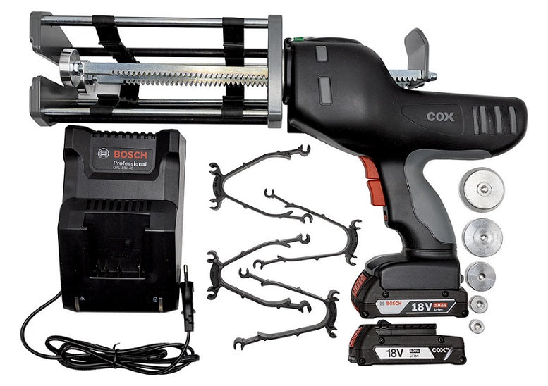 COX ElectraFlow Dual Ultra VBE 400 Kartuschenpresse | t-s-i.de